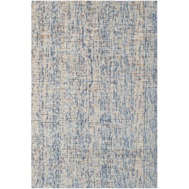 SAFAVIEH Abstract Bailey Striped Area Rug, Ivory/Beige, 4' x 4' Round ...