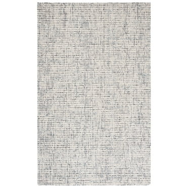 SAFAVIEH Abstract Delia Geometric Striped Wool Area Rug, Grey/Ivory, 8 ...