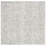 SAFAVIEH Abstract Delia Geometric Striped Wool Area Rug, Grey/Ivory, 8 ...