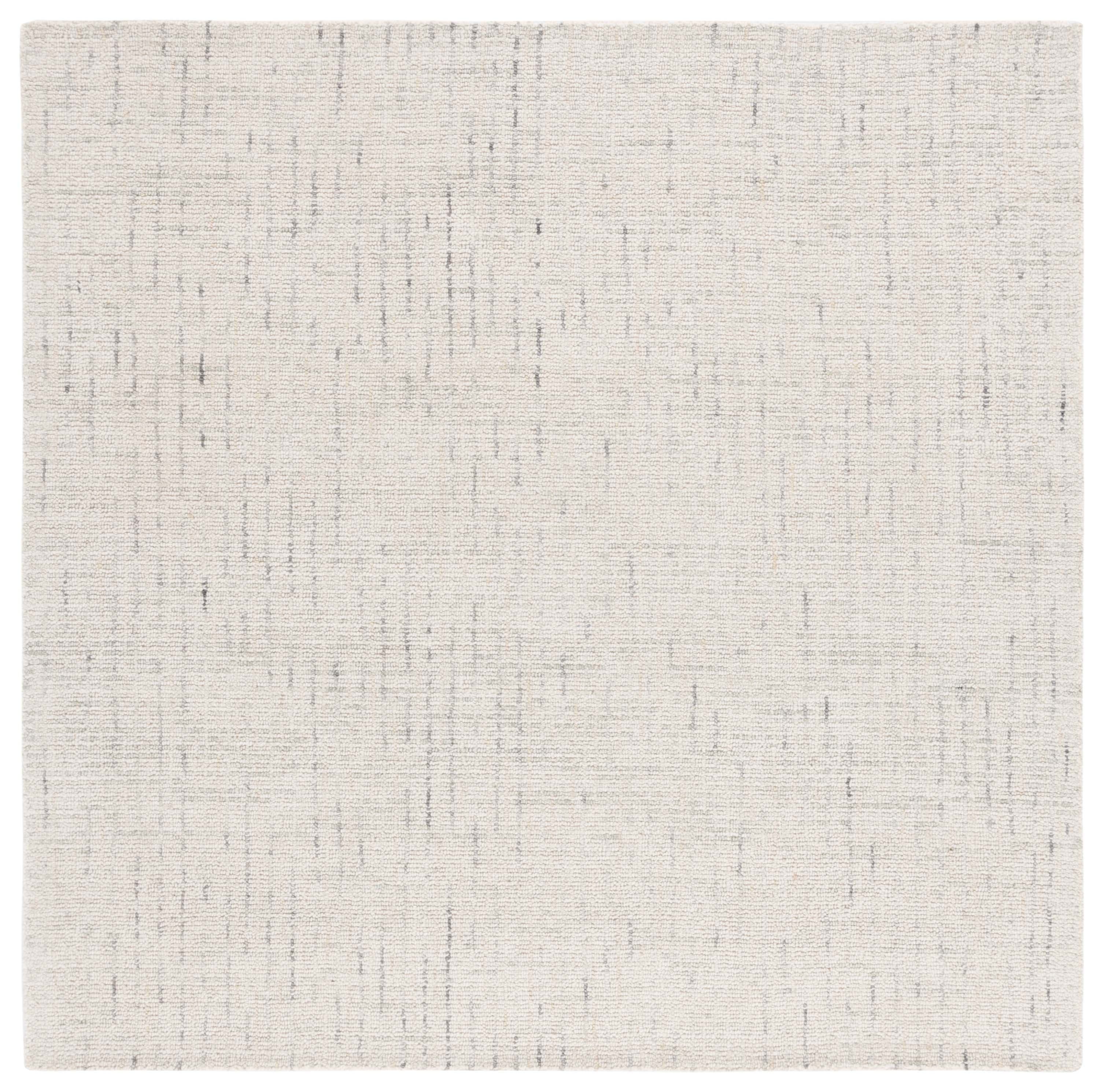 SAFAVIEH Abstract Delia Geometric Wool Area Rug, Ivory/Light Grey, 4' x ...