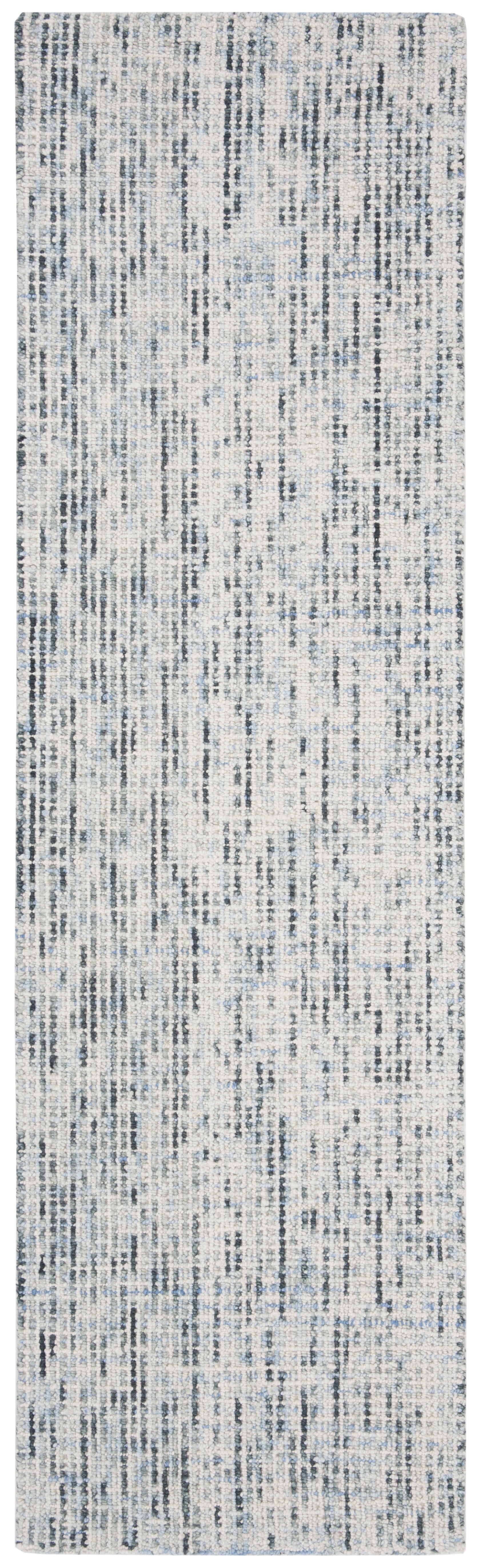 SAFAVIEH Abstract Delia Geometric Wool Runner Rug, Blue/Charcoal, 2'3 ...