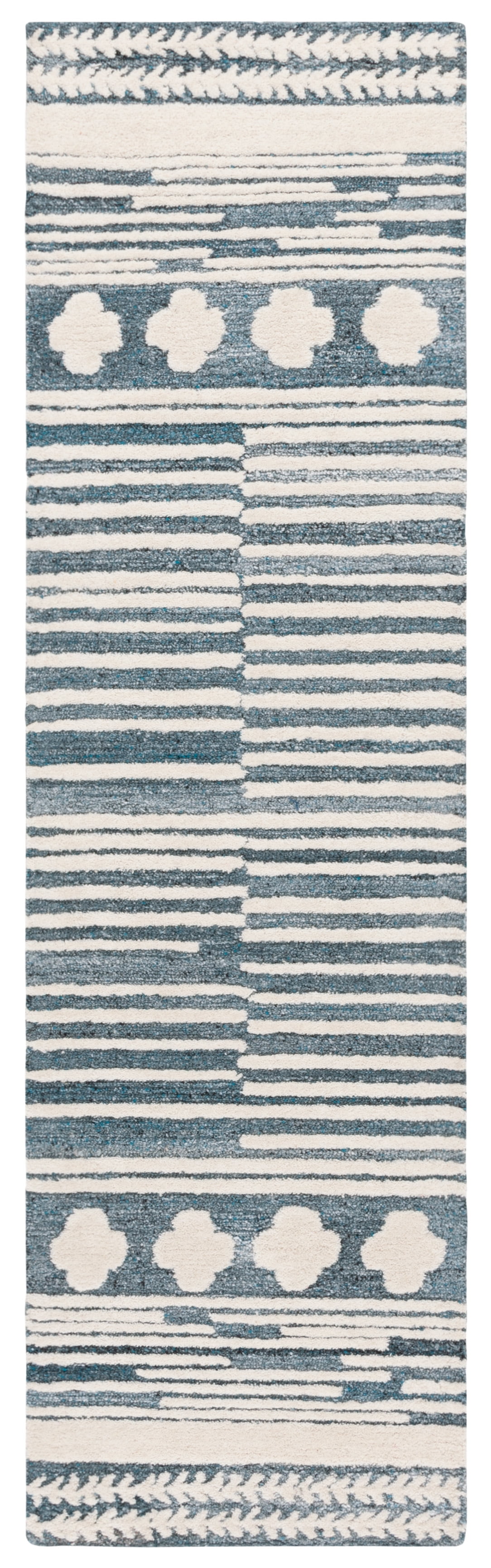 SAFAVIEH Abstract Layne Abstract Runner Rug, Gray/Ivory, 2'3" x 8 ...