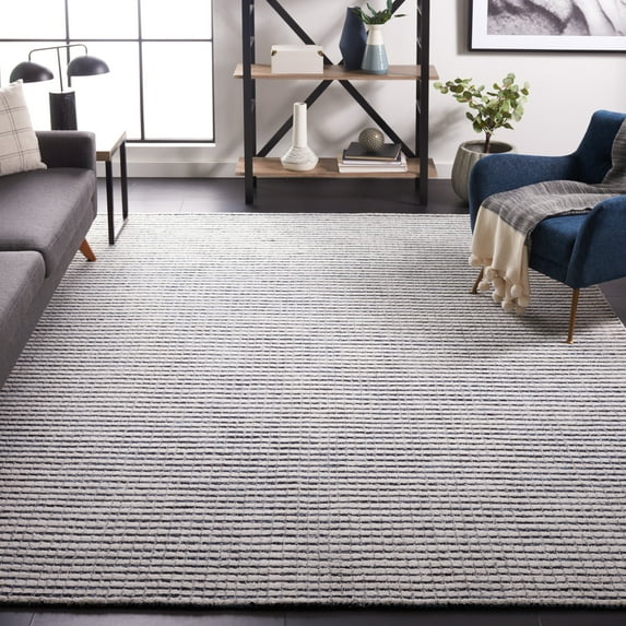 SAFAVIEH Ivory Living Room Abstract Stephanie Plaid Area Rug, Blue ...