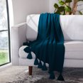SAFAVIEH Cozy Cotton Adelie Throw Blanket in Rich Turquoise - Walmart.com