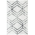 SAFAVIEH Adirondack Bailey Geometric Area Rug, Ivory/Grey, 2'6" x 4 ...