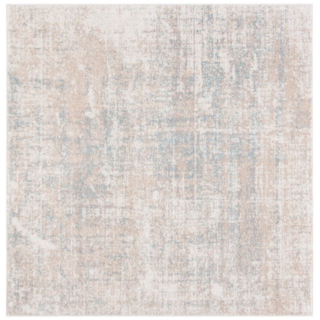 SAFAVIEH Adirondack Boniface Overdyed Area Rug, Beige/Slate, 4' x 4 ...