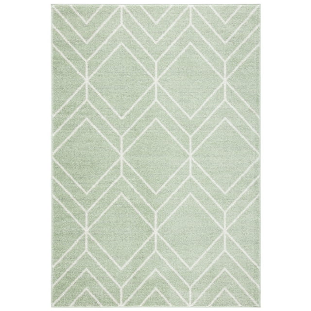 SAFAVIEH Adirondack Caitriona Geometric Area Rug, Sage/Ivory, 4' x 6 ...