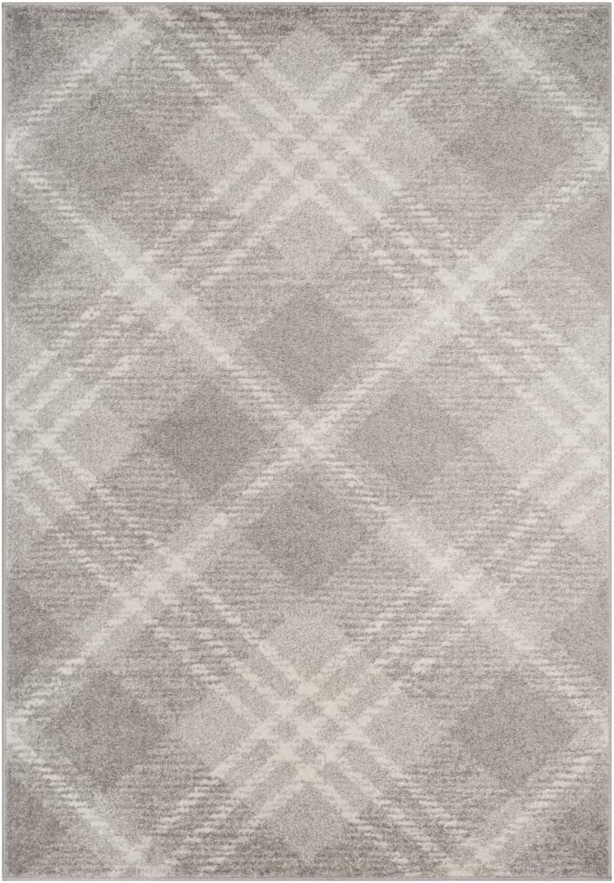 SAFAVIEH Adirondack Collection Accent Rug - 4' x 6', Light Grey & Ivory ...