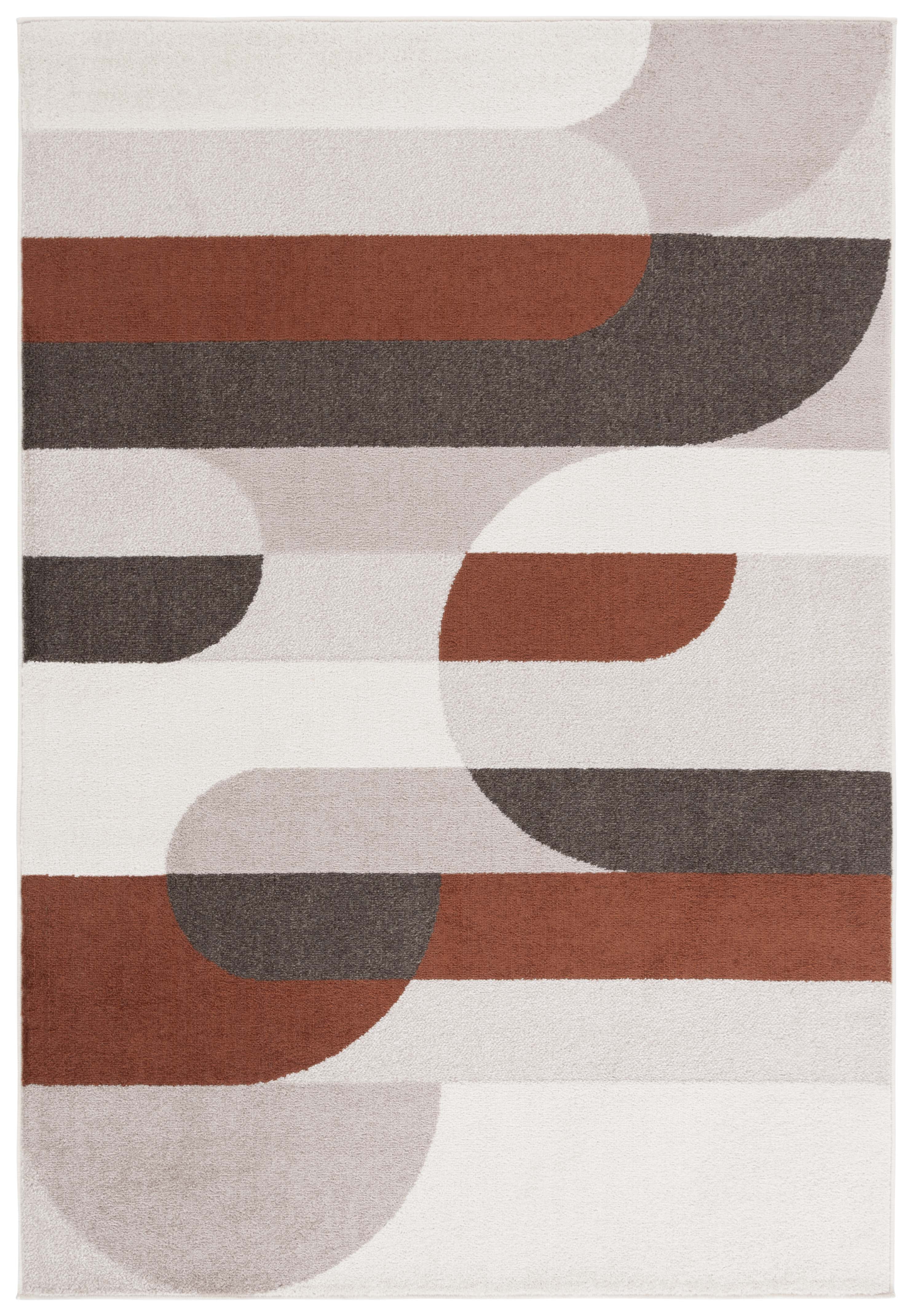 SAFAVIEH Adirondack Donovan Geometric Area Rug, Beige/Rust, 8' x 10 ...