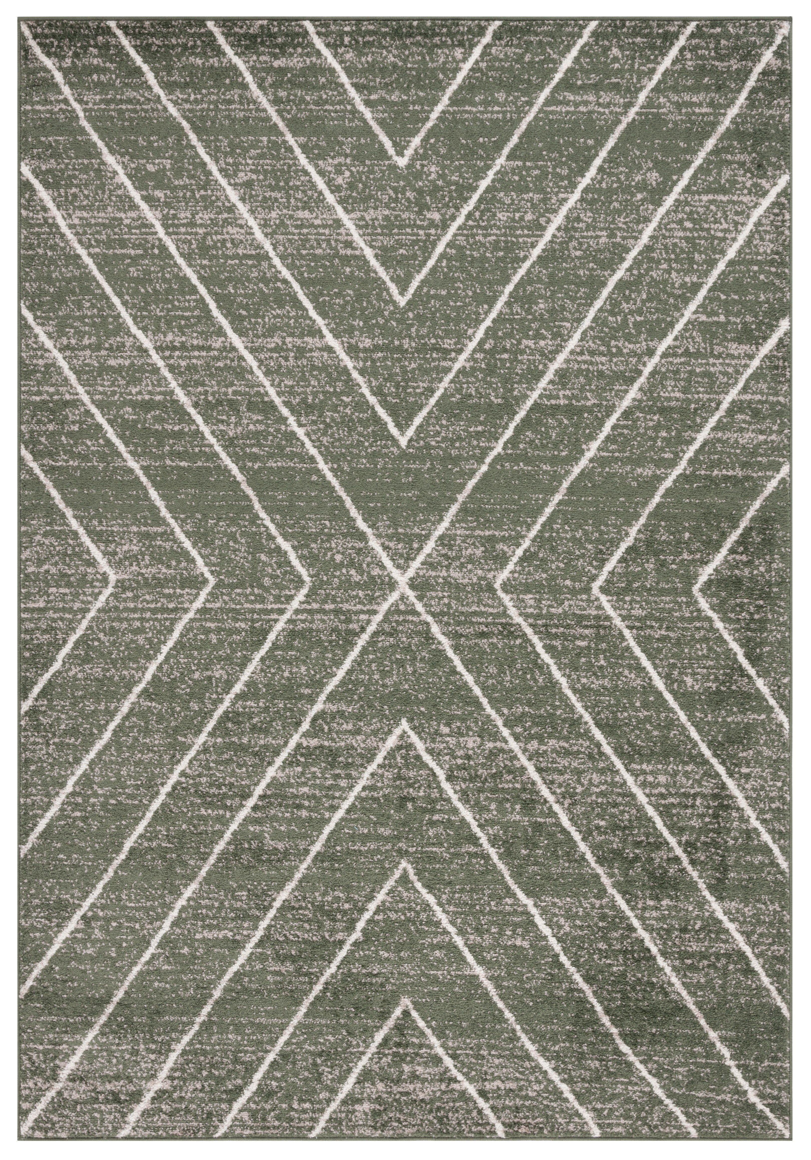 SAFAVIEH Adirondack Evonne Geometric Area Rug, Dark Green/Ivory, 9' x ...