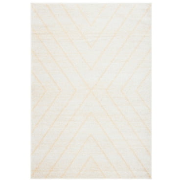 SAFAVIEH Hudson Shag Jack Abstract Area Rug, Ivory/Gold, 9' x 12 ...