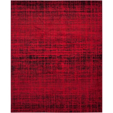 SAFAVIEH Adirondack Linnette Abstract Area Rug, Red/Black, 4' x 4 ...