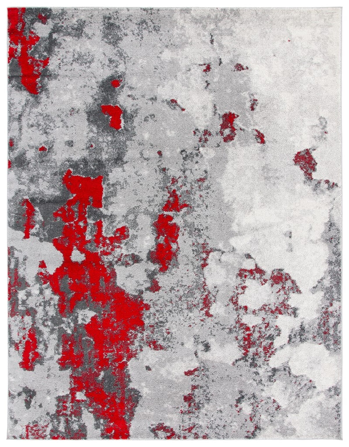 SAFAVIEH Adirondack Ladonna Abstract Area Rug, Red/Grey, 8' x 10 ...