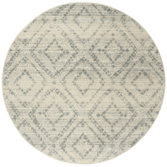 SAFAVIEH Adirondack Lecia Geometric Area Rug, Ivory/Light Blue, 12' x ...
