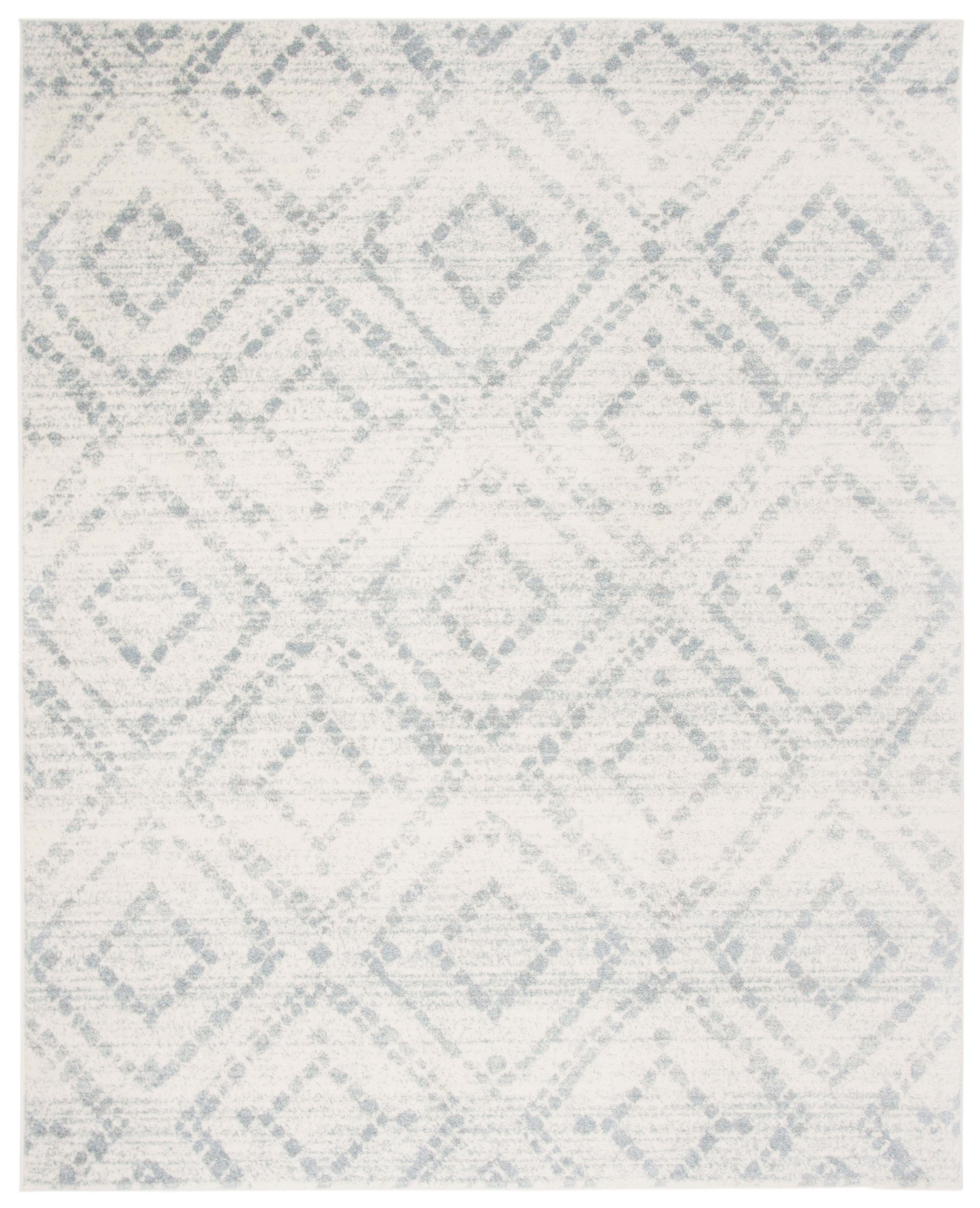 SAFAVIEH Carousel Kids Devan Train Track Area Rug, Turquoise/Ivory, 8 ...