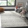 SAFAVIEH Adirondack Lecia Geometric Area Rug, Light Grey/Grey, 6' x 6 ...
