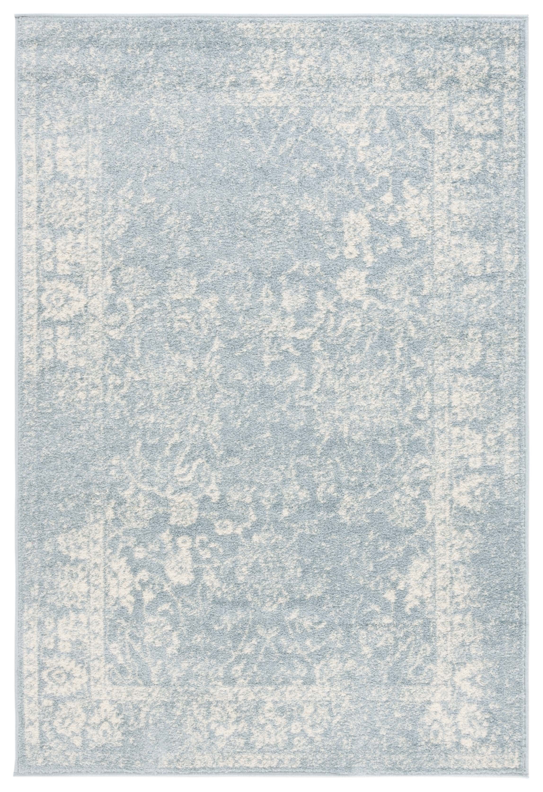 SAFAVIEH Adirondack Wyatt Traditional Distressed Area Rug, Slate/Ivory ...