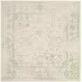 SAFAVIEH Adirondack Wyatt Traditional Area Rug, Ivory/Sage, 8' x 8 ...
