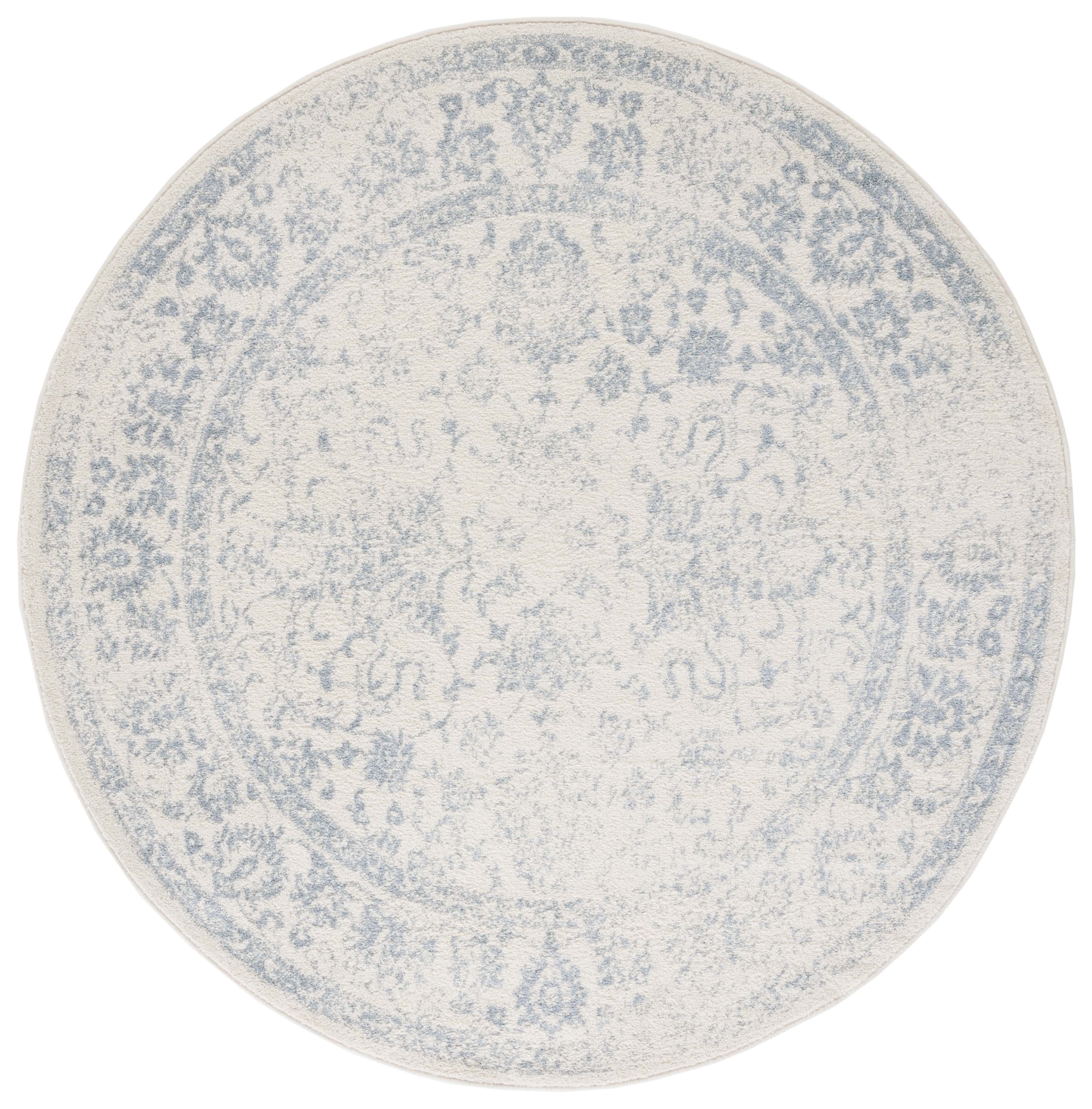 SAFAVIEH Adirondack Wyatt Traditional Distressed Area Rug, Ivory/Slate ...