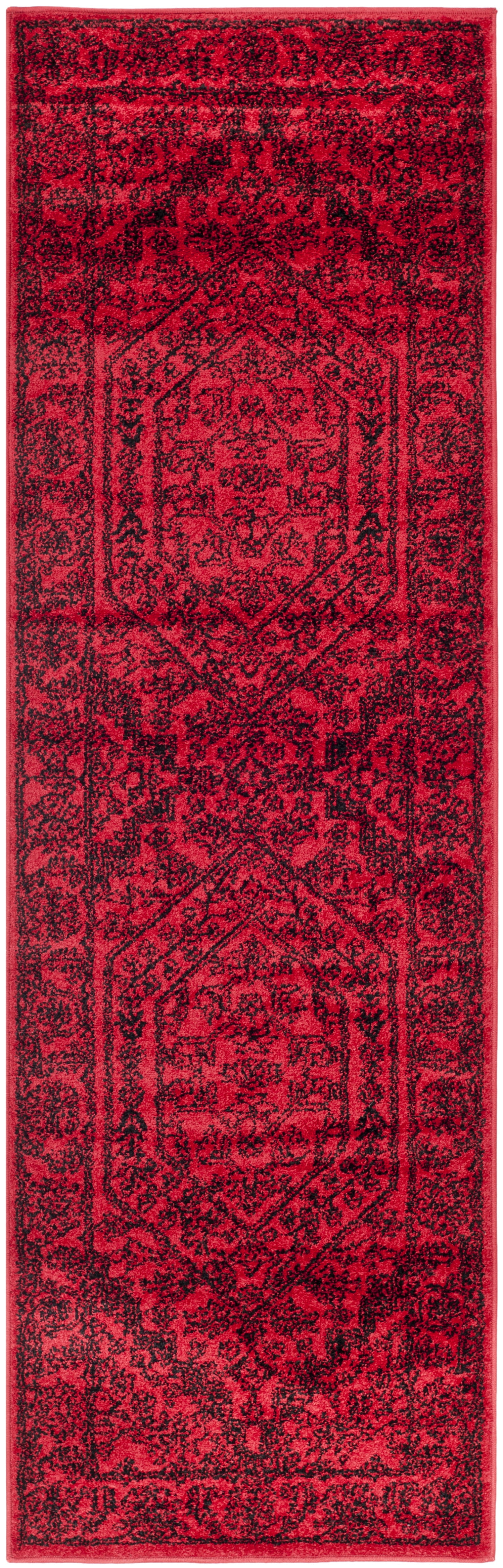SAFAVIEH Adirondack Xavier Oriental Runner Rug, Red/Black, 2'6" x 8 ...