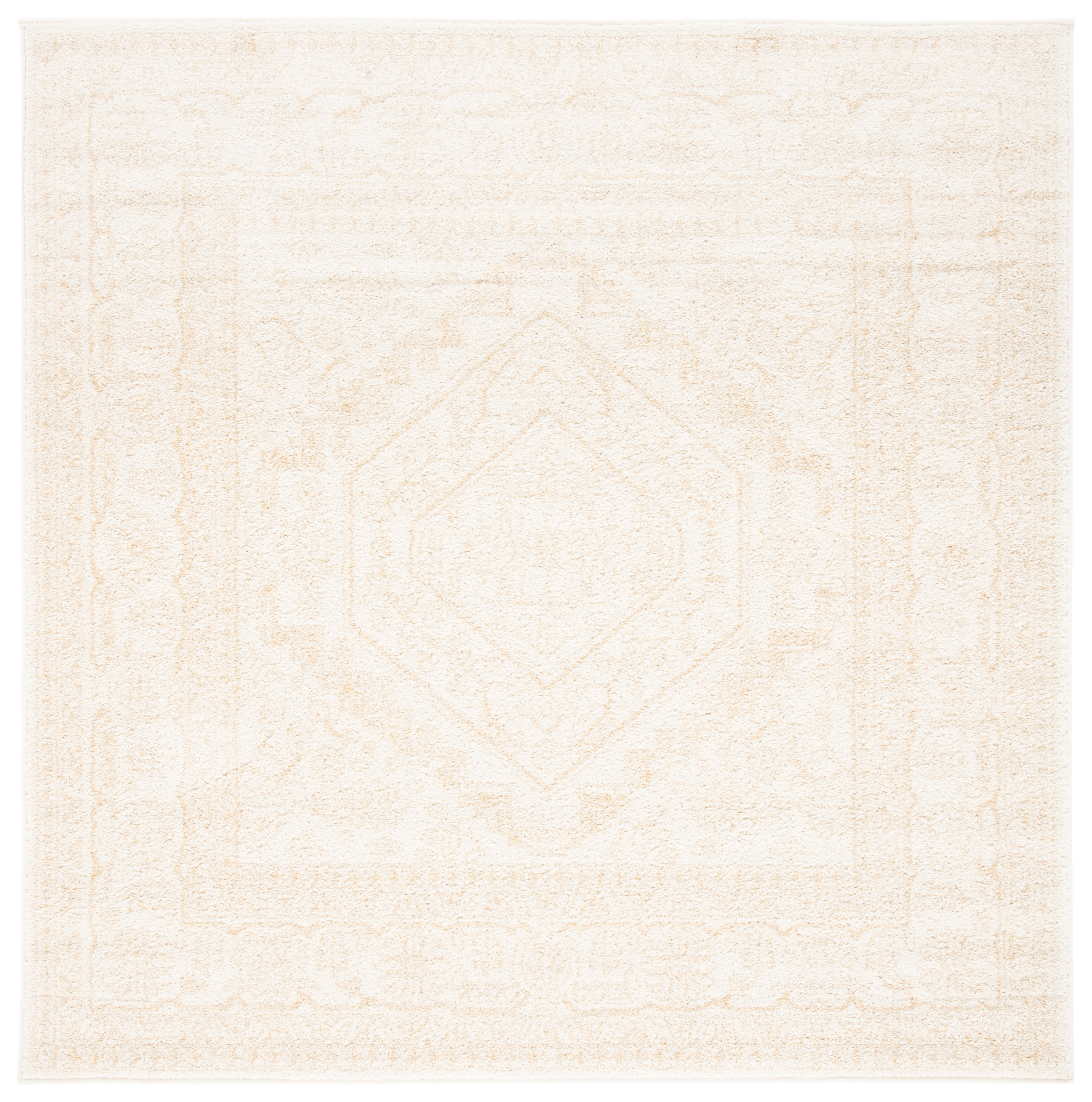 SAFAVIEH Adirondack Xavier Traditional Area Rug, Ivory/Beige, 4' x 4 ...