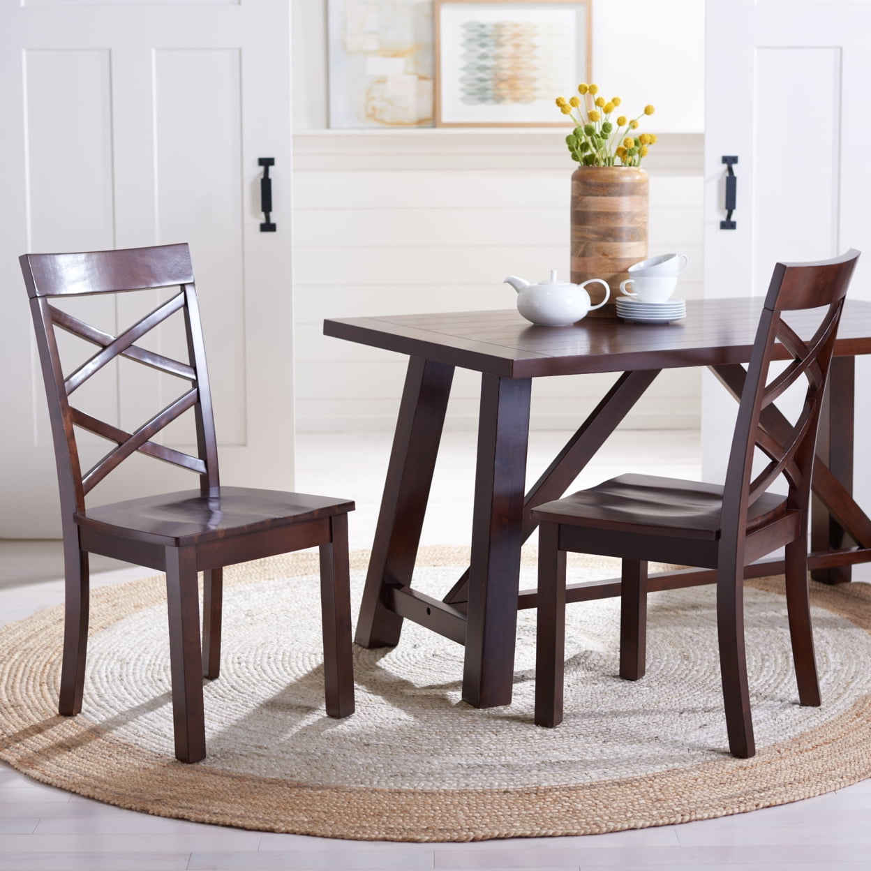 Walmart wood dining chairs store