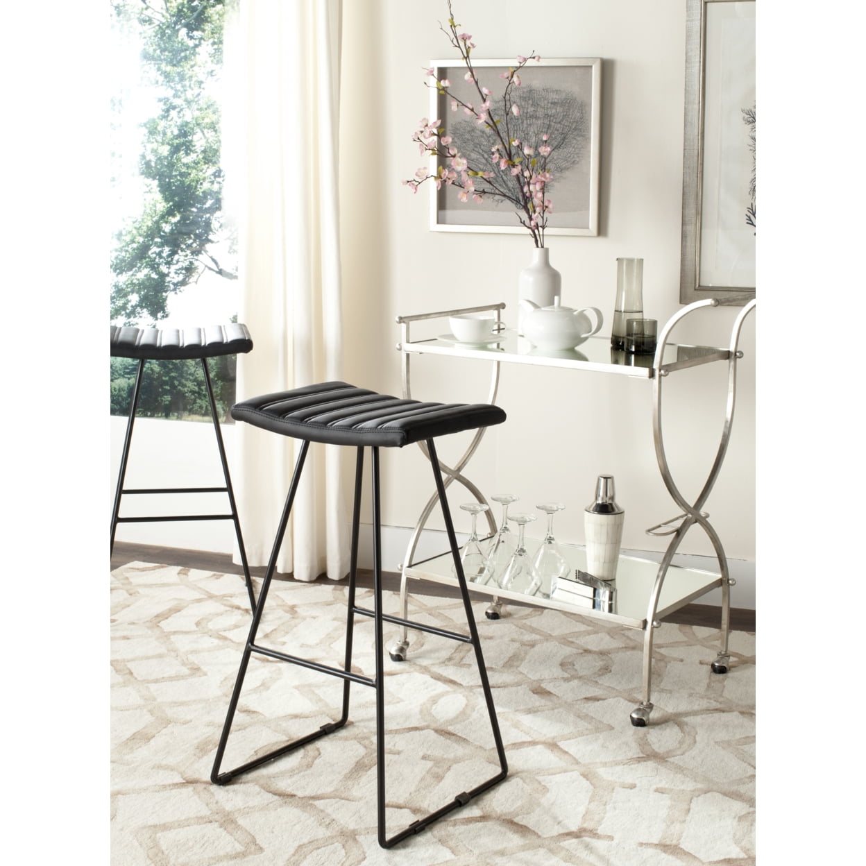 Safavieh Akito 30 in. A-Line Bar Stool - Walmart.com