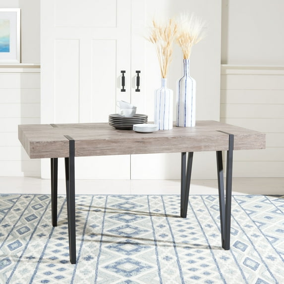 Safavieh Alyssa 35" Contemporary Dining Table, Gray Oak - Walmart.com