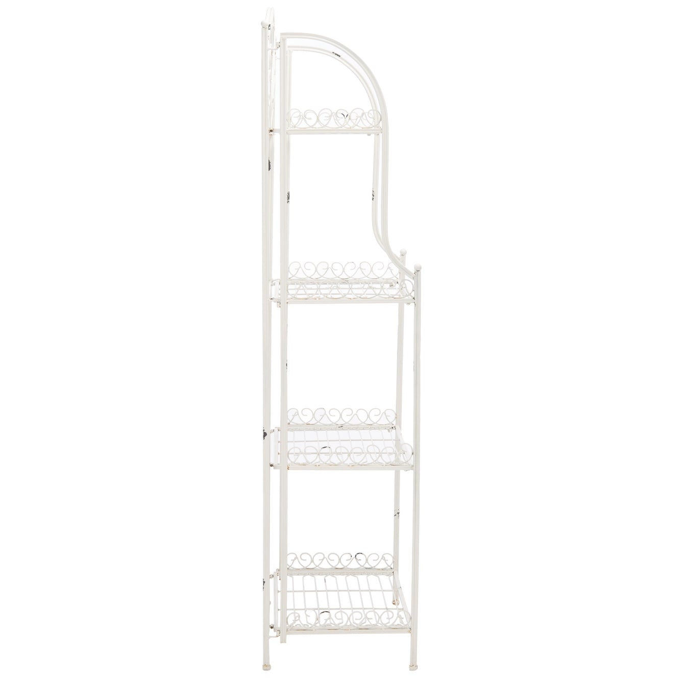 International Caravan Santa Fe Iron 4-Tier Foldable Outdoor Bakers Rack for Kitchens - Walmart.com