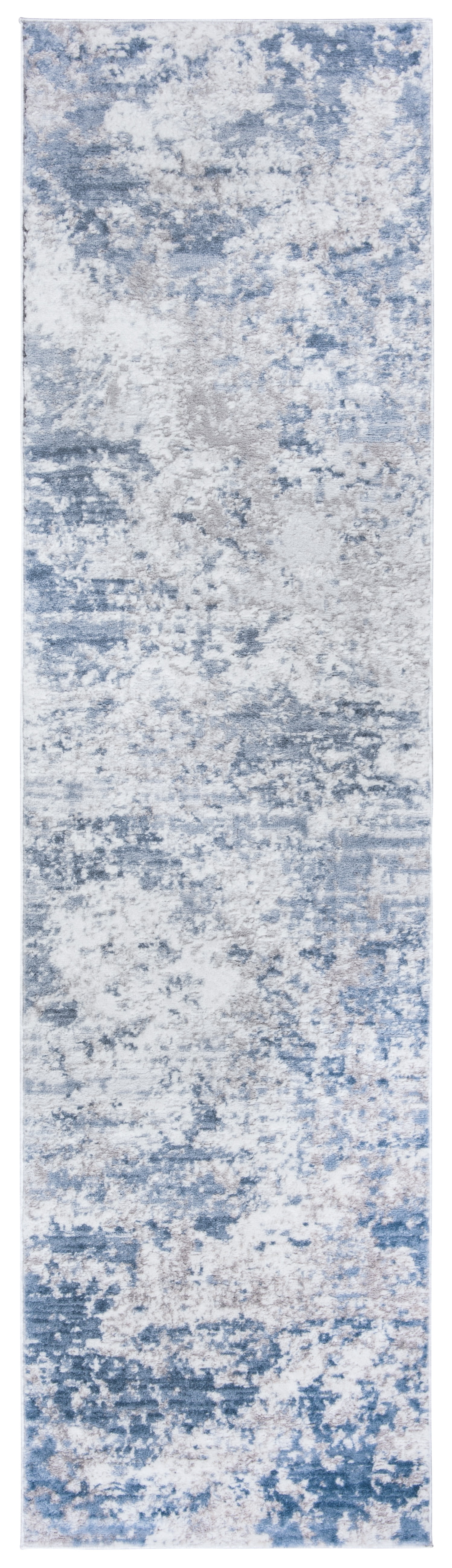 SAFAVIEH Amelia Alastar Abstract Runner Rug, Grey/Blue, 2'2" x 20 ...