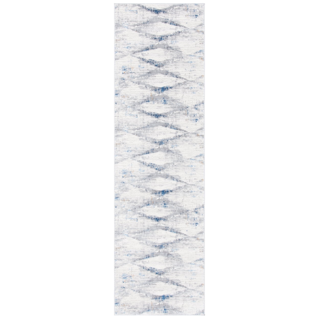 SAFAVIEH Amelia Amandy Distressed Trellis Diamonds Runner Rug, Ivory ...