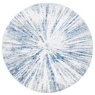 SAFAVIEH Orchard Edwin Modern Area Rug, Grey/Blue, 8' x 8' Round ...