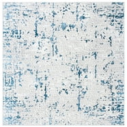 SAFAVIEH Madison Oscar Abstract Distressed Area Rug, Light Blue/Green ...