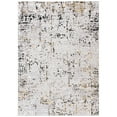 SAFAVIEH Amelia Jimmy Abstract Spotted Area Rug, Grey/Gold, 4'5" x 6'5 ...