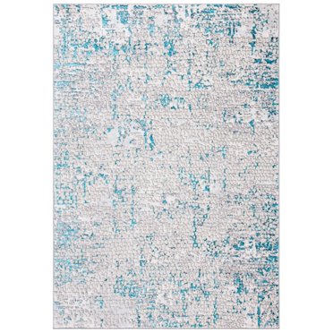 SAFAVIEH Amelia Morven Abstract Marble Area Rug, Grey/Gold, 6'7" x 6'7 ...