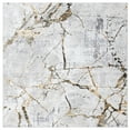 SAFAVIEH Amelia Pemala Abstract Marble Area Rug, Grey/Gold, 6'7" x 6'7 ...