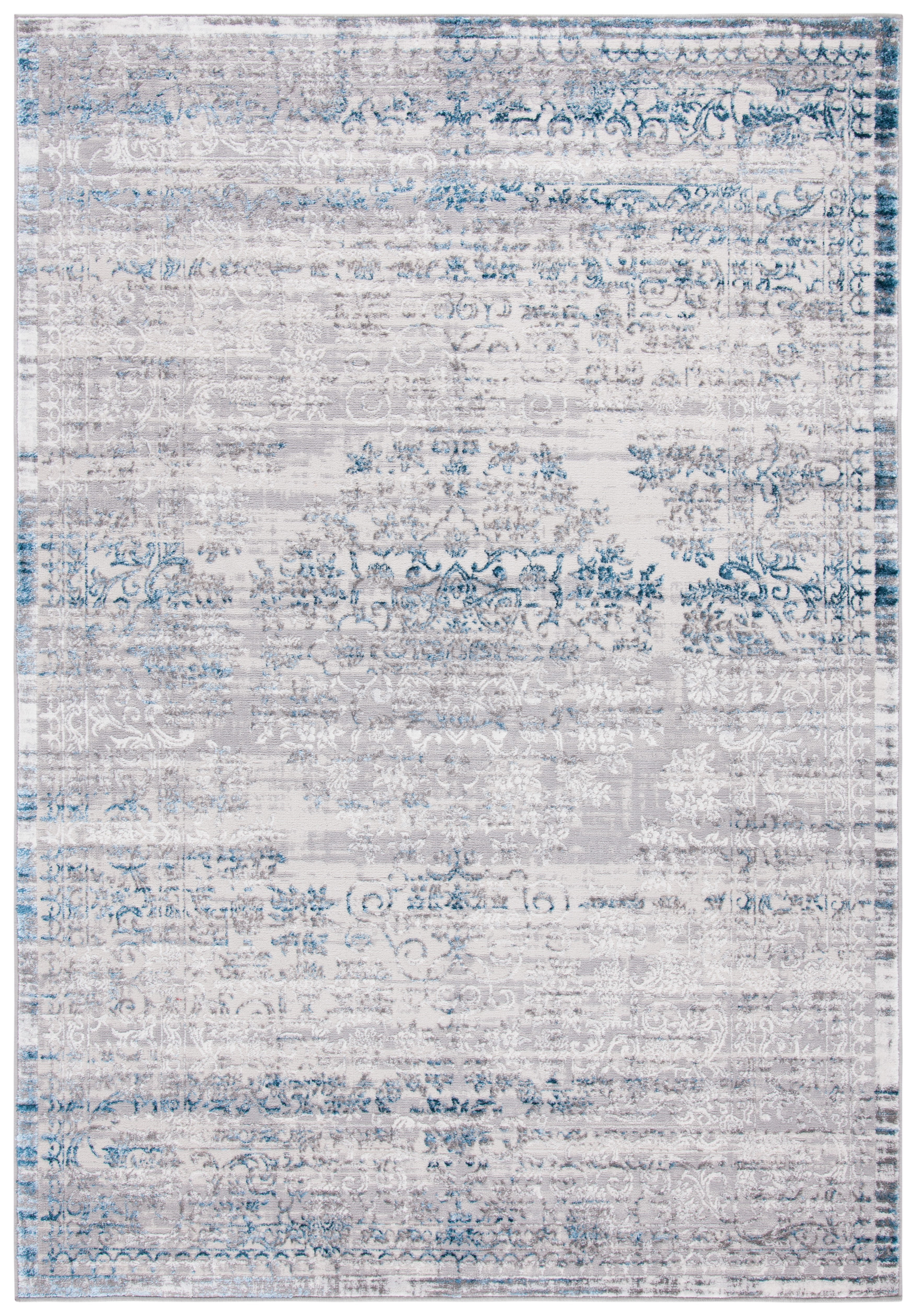 SAFAVIEH Amelia Toria Floral Area Rug, Grey/Blue, 9' x 12' - Walmart.com
