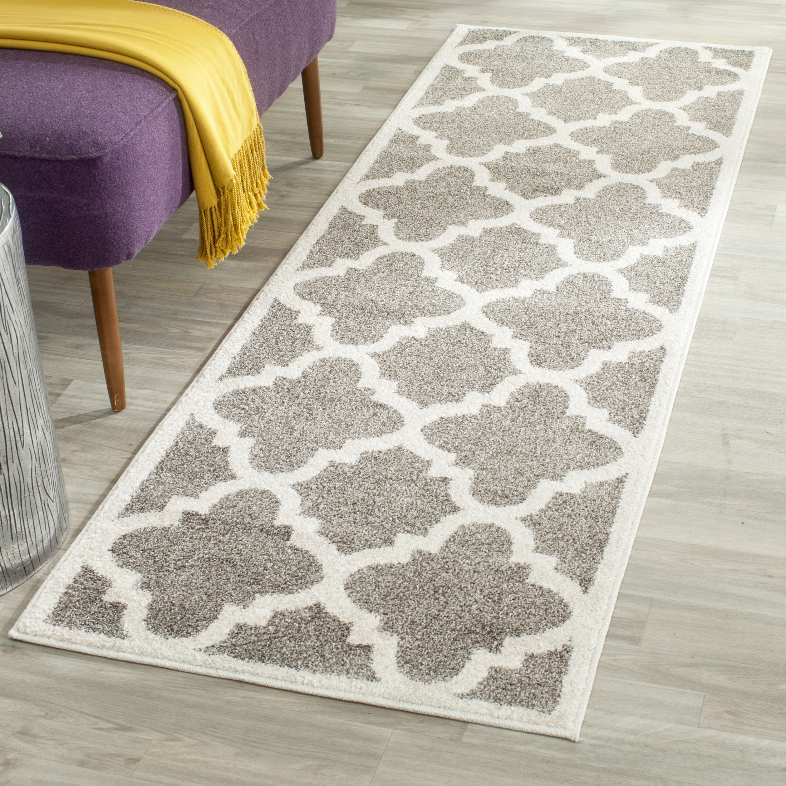 Safavieh Amherst Willmer Geometric Runner Rug, Dark Gray/Beige, 2'3" x ...
