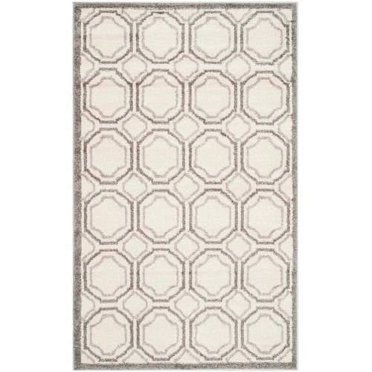 SAFAVIEH Amherst Chandler Geometric Area Rug, Wheat/Beige, 7' x 7 ...