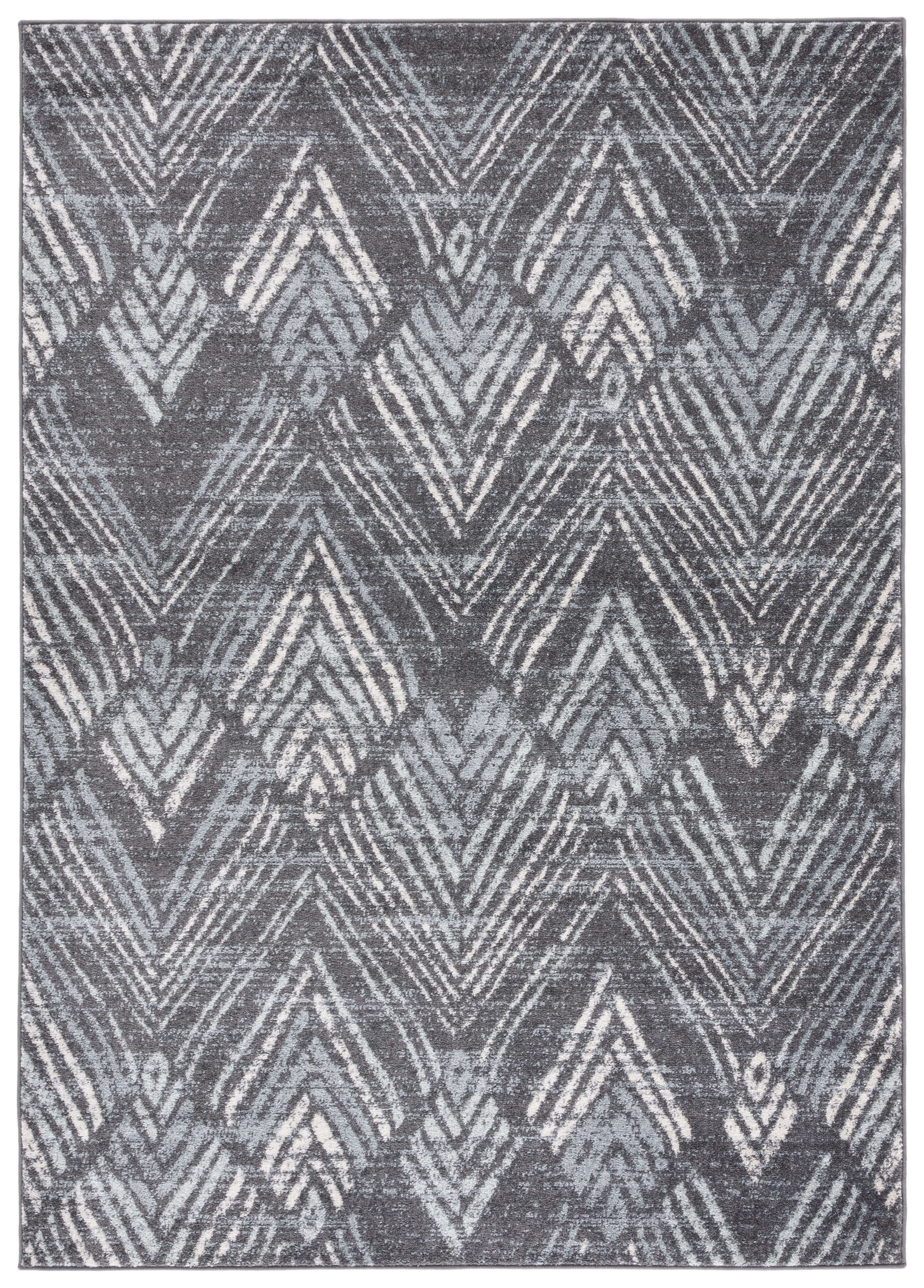 SAFAVIEH Amsterdam Earnestine Geometric Area Rug, Dark Grey/Light Grey ...