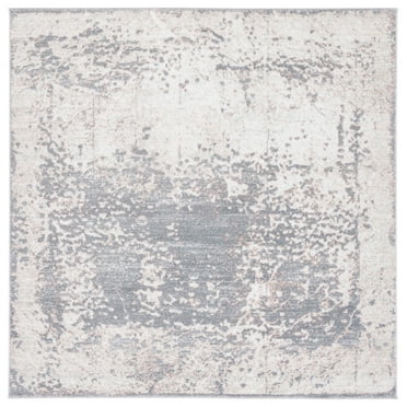 SAFAVIEH Pacific Nick Abstract Area Rug, Dark Grey/Beige, 6'7" x 6'7 ...