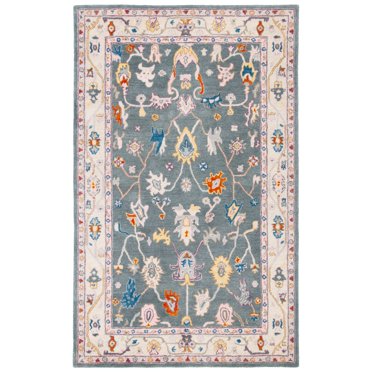 SAFAVIEH Glamour Tiana Damask Area Rug, Grey/Ivory, 8' x 11' - Walmart.com