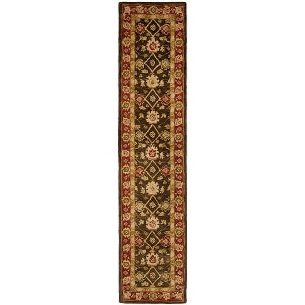 SAFAVIEH Anatolia Shirley Floral Runner Rug, Olive/Rust, 2'3" x 8 ...