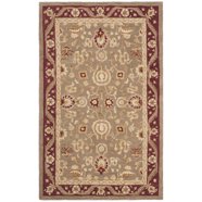 SAFAVIEH Soho Benson Geometric Wool Area Rug, Light Green, 6' x 6 ...