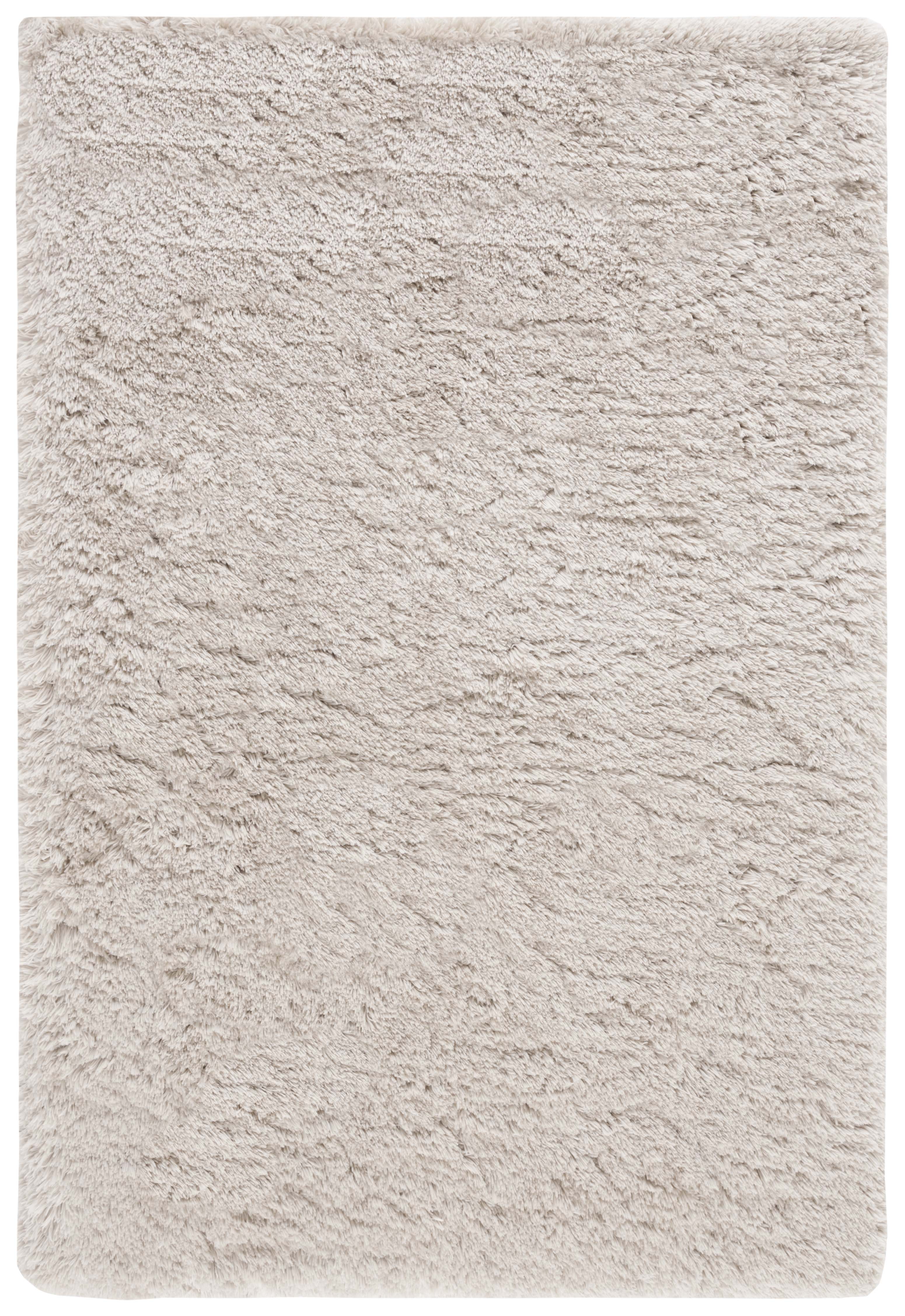 SAFAVIEH Arctic Giselle Solid Polyester Shag Area Rug, Light Beige, 5 ...