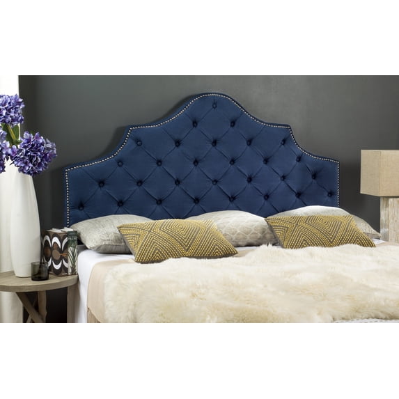 Free Shipping! SAFAVIEH Arebelle Rustic Glam Tufted Headboard with Nail ...