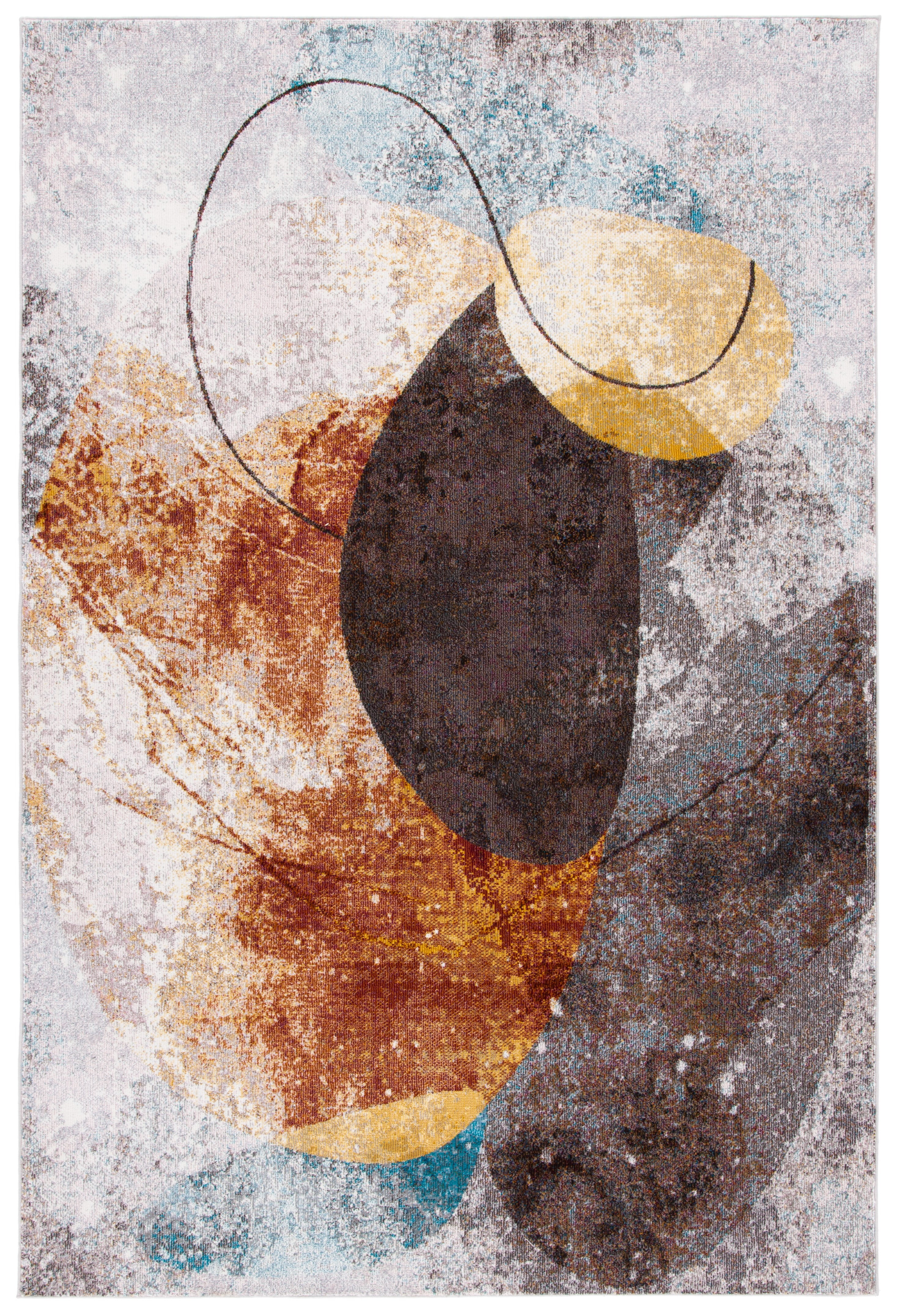 SAFAVIEH Aria Janie Abstract Area Rug, Ivory/Red, 8' x 10' - Walmart.com