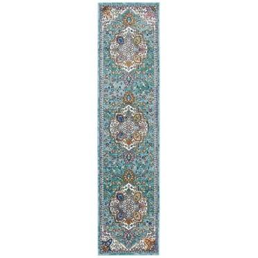 La Dole Rugs Traditional Persian Oriental Distressed Teal Turquoise ...