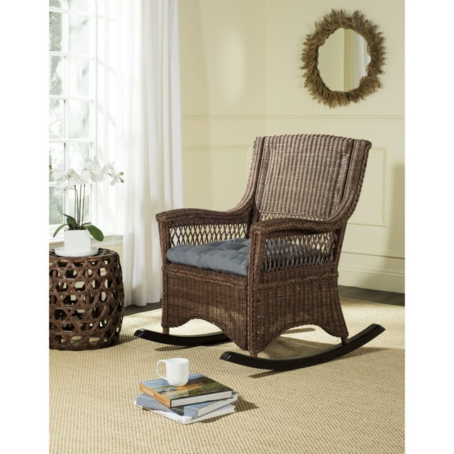SAFAVIEH Aria Traditional Rocking Chair, Antique/Brown - Walmart.com