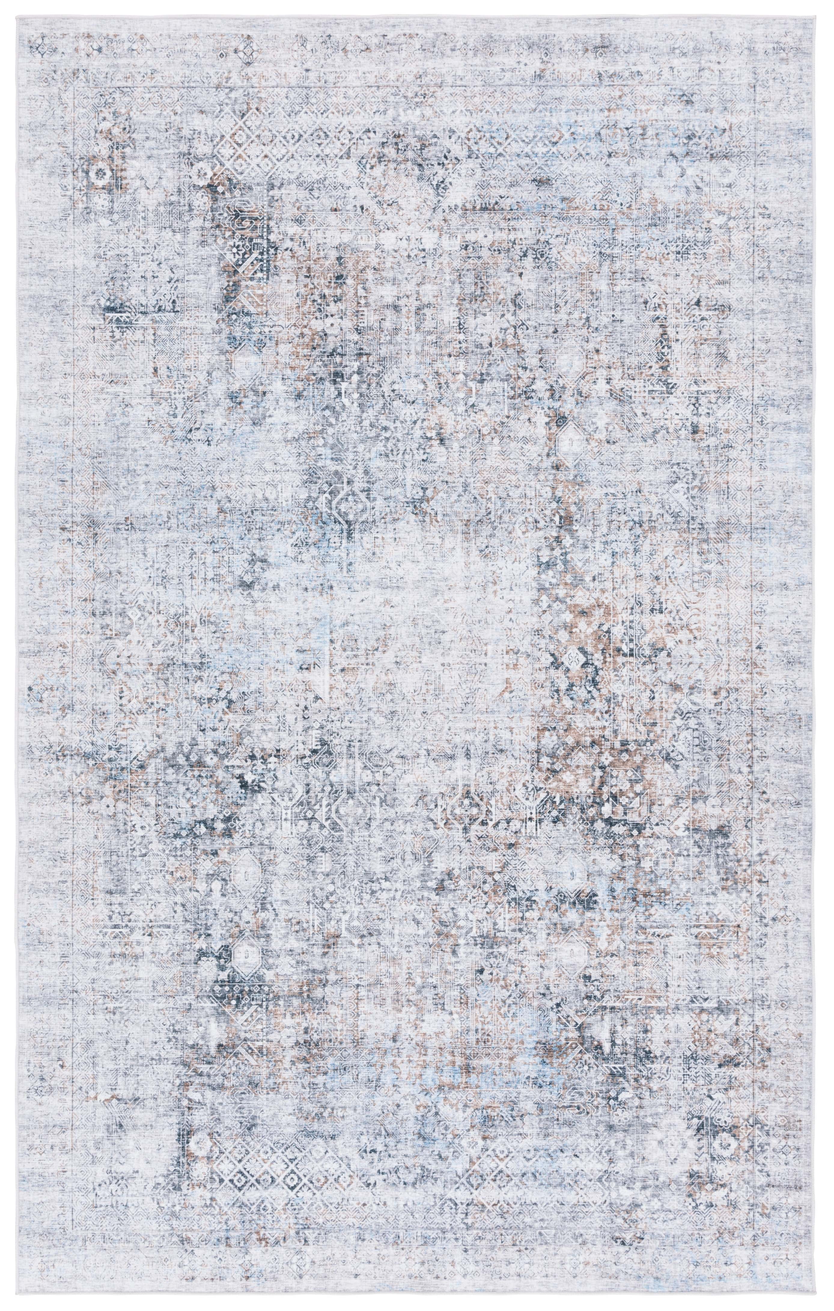 SAFAVIEH Arizona Carson Distressed Polyester Machine Washable Area Rug ...